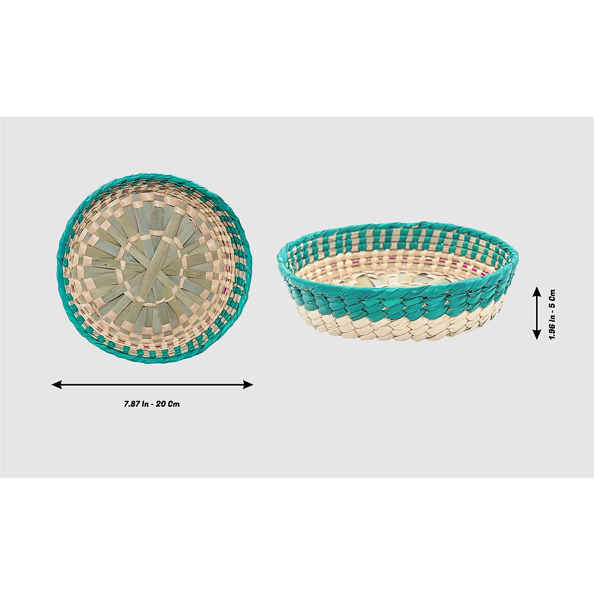 Mexican Tortilla Basket Set - Large Tortilla Warmer 8 inches - Vibrant Tortilla Holder, Pancake Warmer, Taco Keeper - Authentic Tortillero Set for Kitchen, Party Mexican Décor (3, 1/2 Kg)