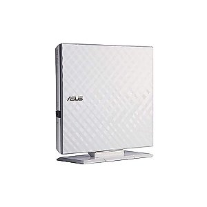 ASUS LITE Portable USB 2.0 Slim 8X DVD/ Burner +/- Rewriter External Drive, Compatible with both Mac & Windows, White (SDRW-08D2S-U/W/G/ACI/AS)