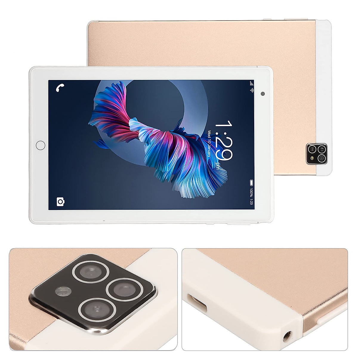 ANGGREK 8 Inch Tablet 8 Inch IPS 1920x1200 Octa Core CPU 4GB RAM 64GB ROM 8800mAh Battery Type C Interface 64GB Tablet 100240V