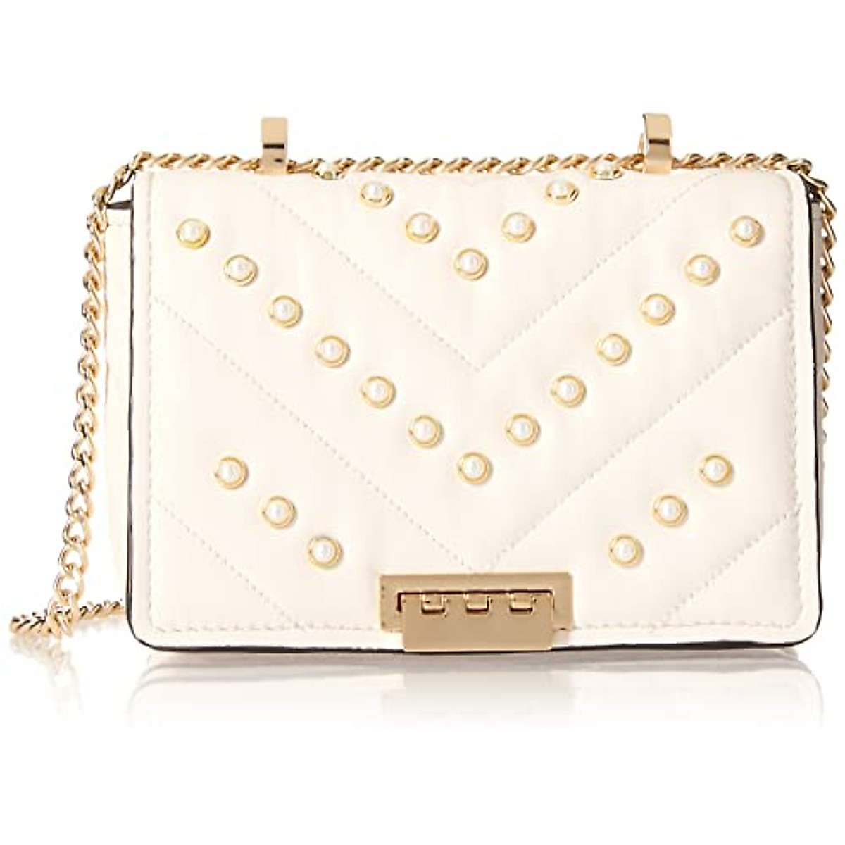 ZAC Zac Posen Soft Earthette Mini Chain Shoulder Bag-Pearl Lady, Rose Quartz