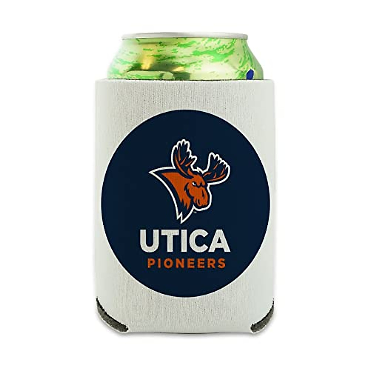 Utica University Primary Logo Can Cooler - Drink Sleeve Hugger Collapsible Insulator - Beverage Insulated Holder