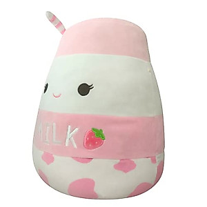 Squishmallows Original 14-Inch Amelie Strawberry Milk - Large Ultrasoft Official Jazwares Plush