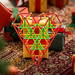 BANBBY 145pcs Magnetic Toys Upgraded 2.28 inches Building Sticks Set for Kids Magnet Games (10 Colors)