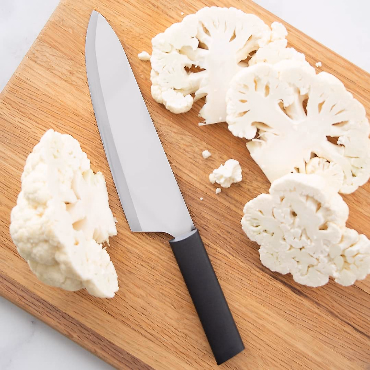 Rada Cutlery French Chef Knife Stainless Steel Blade Resin Made in USA, 13 Inch, Black Handle