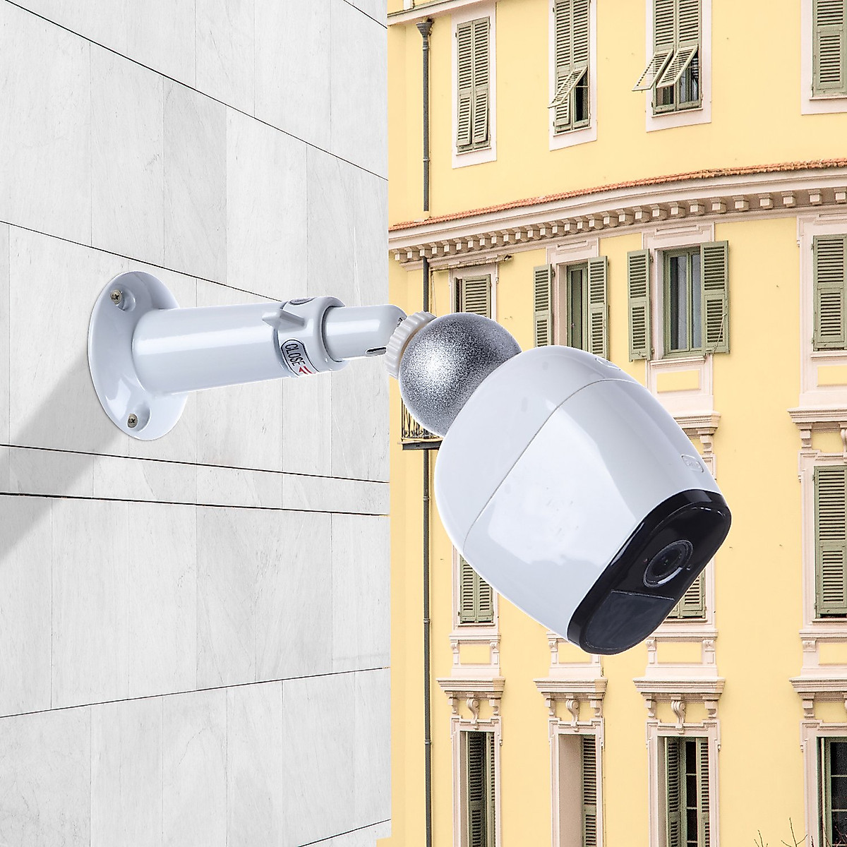 Suptig Adjustable Metal Mount Compatible Arlo/Arlo pro/Arlo pro 2 Outdoor Indoor (2 Pack White and Black)