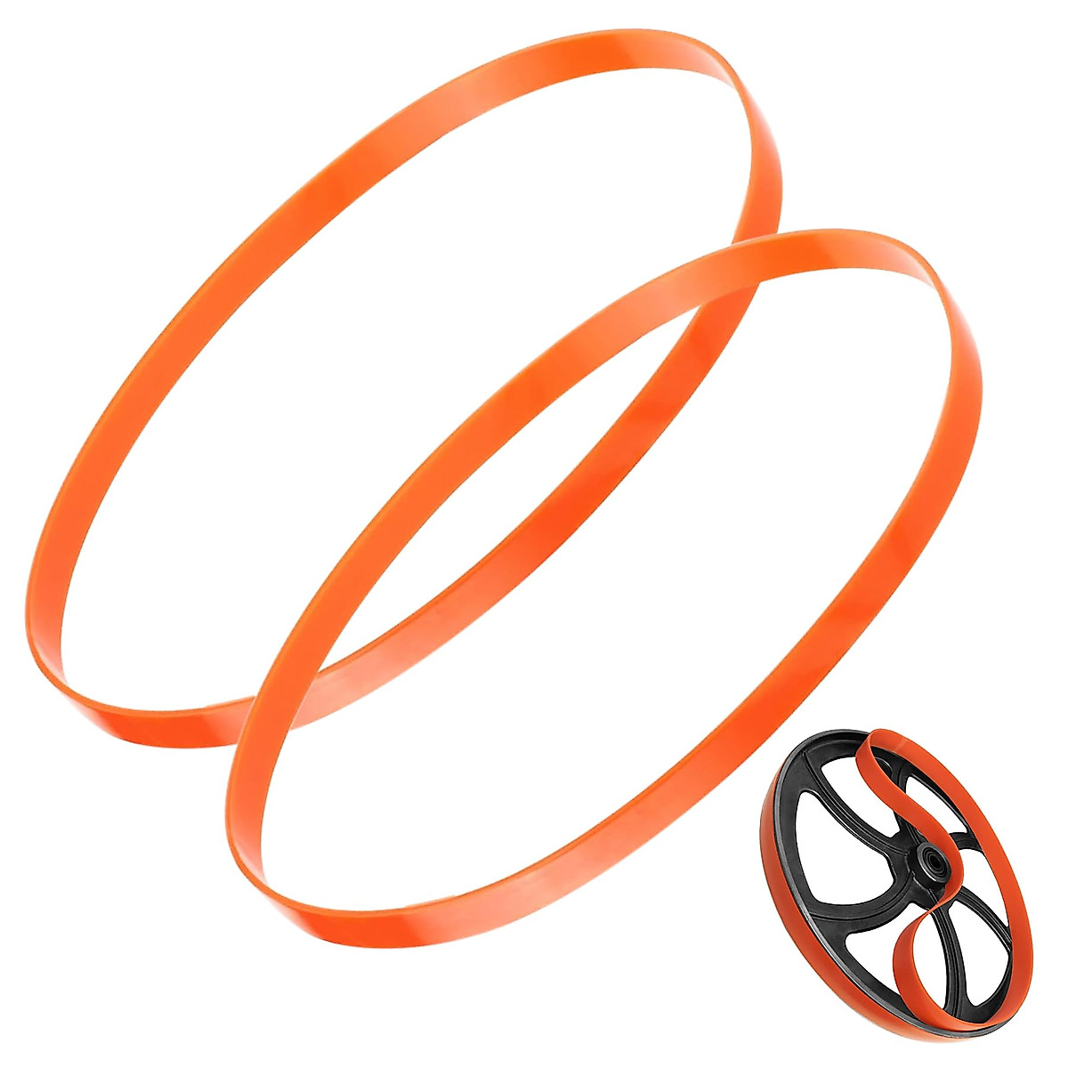 9 inch x 1/2 inch x .095 inch Band Saw Tires Replacement for Delta 28-150 BS100 SM400, Craftsman 137.214130 137.21409, Black & Decker BDBS100 BS700, Grizzly G1052, ProTech 3203, Ryobi BS901 (2/Pack)