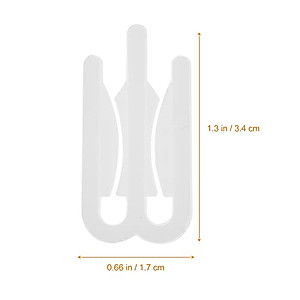 VICASKY 500pcs Shirt Clips Plastic Clothespins Clear Clips Transparent, Shirts Folding Packing Sock Ties Pants Bolt Clips for Men Women