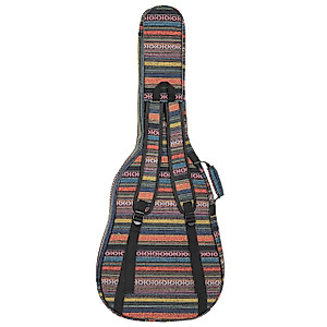 Glenmi Bohemian Acoustic Guitar Case for Girls,Soft Foam Padded 40 41 Inch Guitar Gig Bag Backpack with Neck Protector Pillow Pad,Dual Shoulder Strap&pocket …