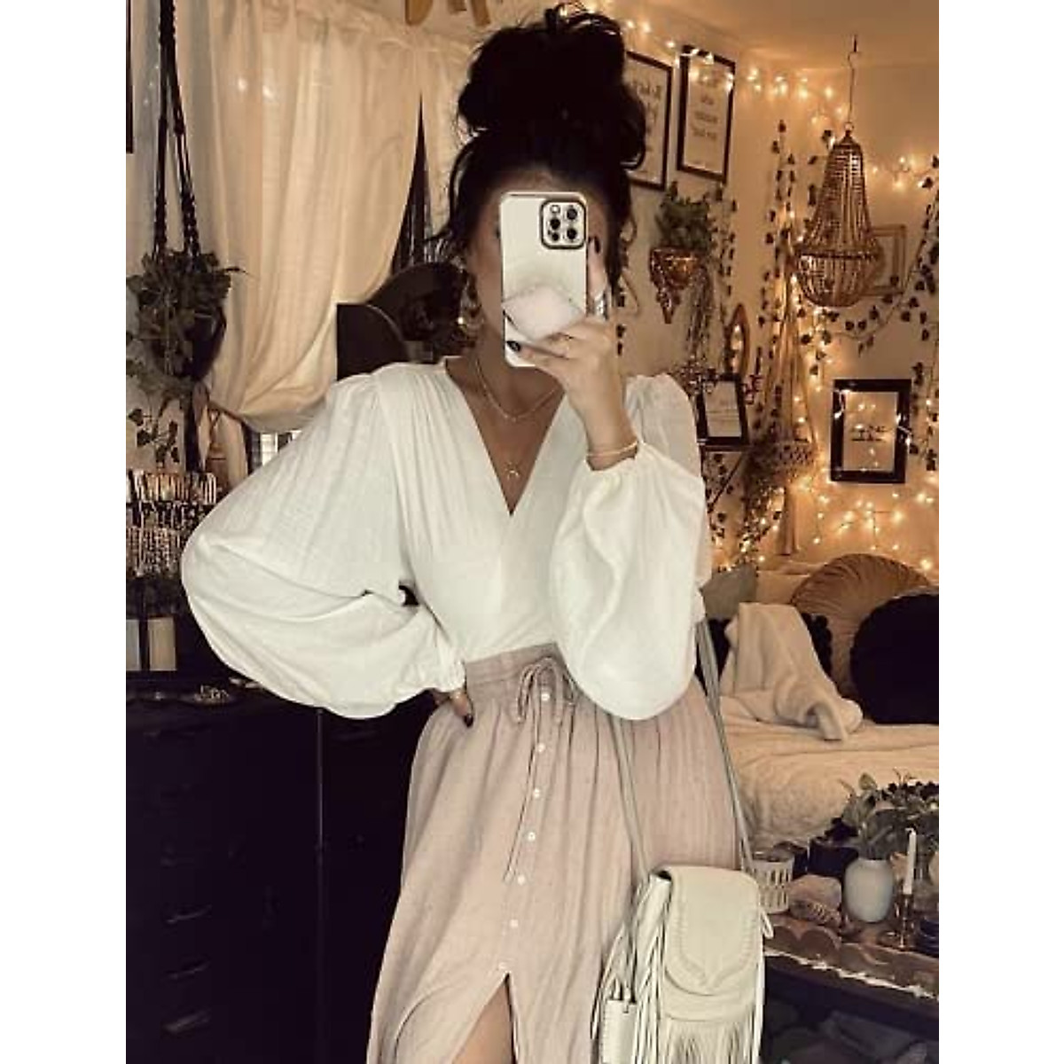 CRYSTALFY Rose Quartz Crystal Phone Grip & Phone Stand: Authentic Natural Gemstone Swappable Top, Expandable Collapsible Holder for Smartphones and Tablets (Rose Quartz Irregular Gold Edge)