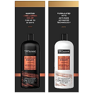 TRESemme Shampoo and Conditioner Set - Keratin Smooth, Paraben and Sulfate Free Shampoo Safe for Color-Treated Hair, Deep Conditioner for Dry Damaged Hair, 28 Fl Oz (2 Piece Set)