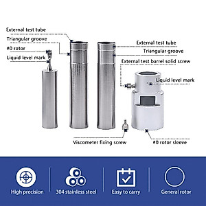 Viscometer Adapter #0 Rotor Application for NDJ-5S NDJ-8S NDJ-9S Digital Rotary Viscometers