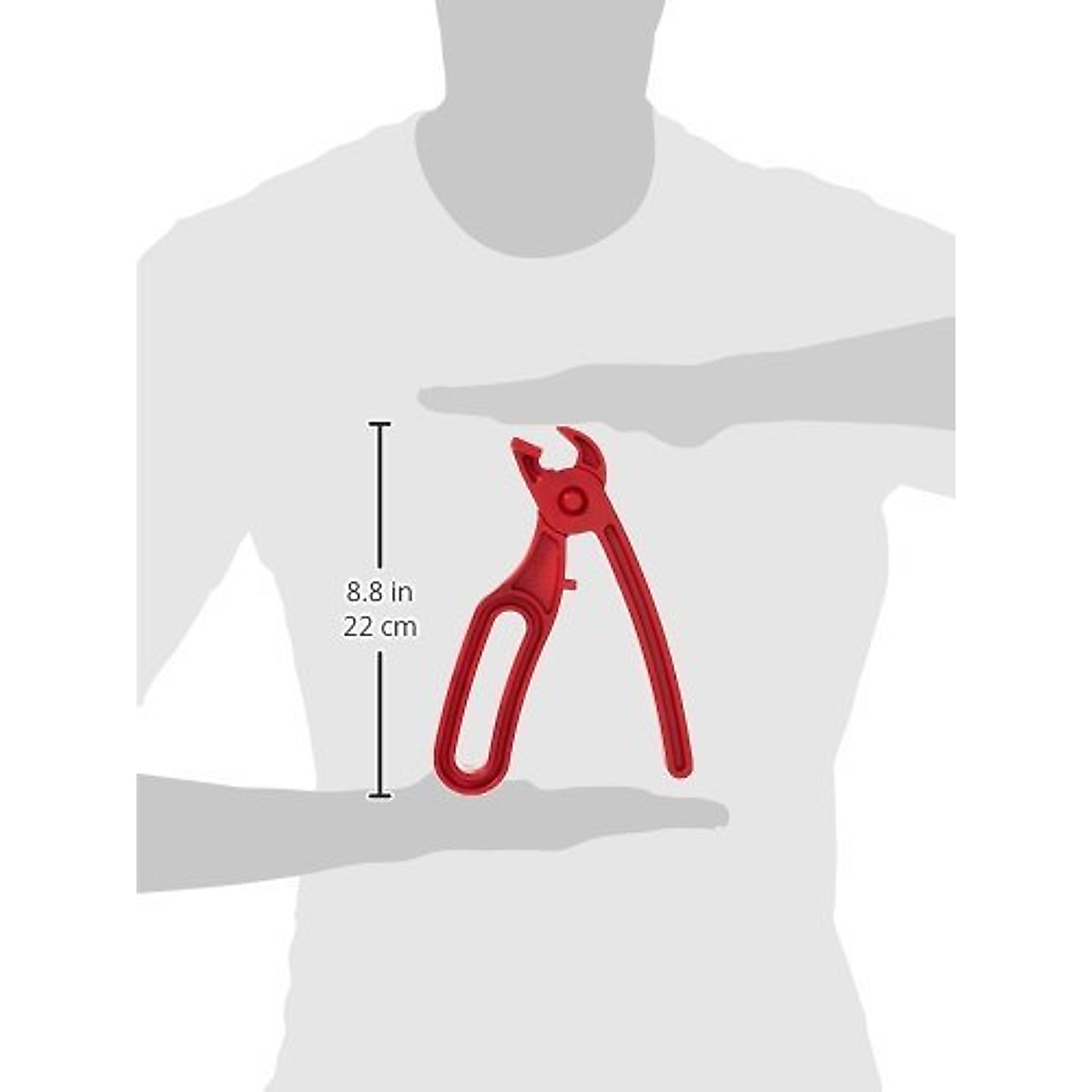 American Metalcraft N9494 Pan Grippers, 3.2" Length x 8.55" Width, Red