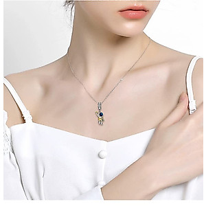 CHTLOR Astronaut Dangle Charm Star picker Charm 925 Sterling Silver Pendant women's necklace bracelet DIY accessories Fit for European Charm Bracelet