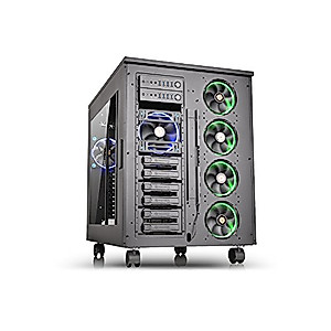 Thermaltake Core W200 Dual System Capable Extreme Water Cooling XL-ATX Fully Modular/Dismantle Stackable Tt Certified Super Tower Computer Case CA-1F5-00F1WN-00 Black