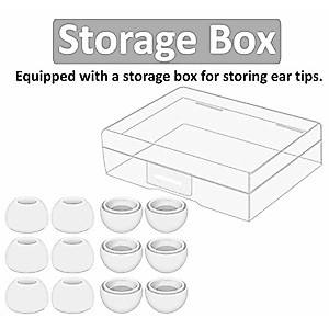 6 Pairs Compatible with AirPods Pro and Pro 2 Ear Tips Buds, Small Size Replacement Silicone Rubber Eartips Earbuds Gel Cover Accessories Compatible with AirPods Pro 2 and Pro - Small White