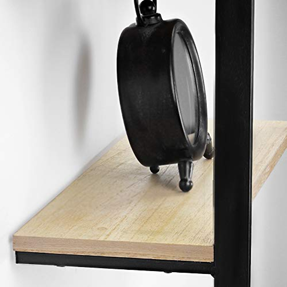 American Art Decor Wood and Metal 6 Tier Wall Mounted Shelving Unit (42” x 16” x 7.25”)