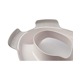 KID WICK Flipper Portable Potty Seat with High-Back Comfort, Lightweight and Travel Friendly for Toddlers, Front Ledge and Adjustable Design for Stability, BPA-Free PP Plastic, Grey - KU120401