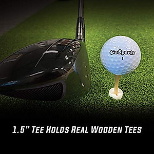 GoSports Rubber Golf Tees 9 Pack - 3x of 1.5 Inch, 2.25 Inch and 3.5 Inch Tees - Universal with Artificial Turf Golf Mats