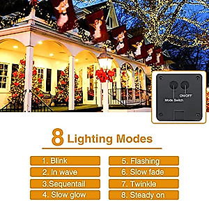kolpop Solar String Lights Outdoor, 78.7FT 240LED Solar Fairy Lights Outdoor Waterproof 8 Modes Copper Wire Solar Powered Lights Indoor for Garden Patio Gate Yard Party Wedding Camping(Warm White)