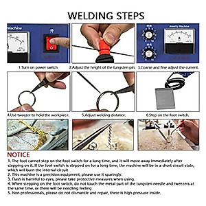 BaiLiWang Automatic Spot Welder,400W High Power 50A Pulse Sparking Spot Welder Jewelry Tool with Foot Pedal, for Gold Silver Steel Jewelry Welding