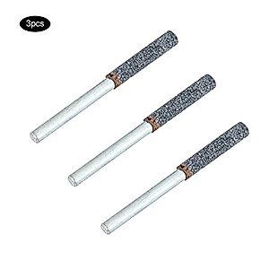 3 Pack 4mm 5/32" Diamond Chainsaw Sharpener Burr Stone File Sharpening Tool for Rotary Tools Cylindrical File Tool for Metal Polishing