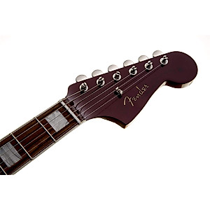 Fender Troy Van Leeuwen Jazzmaster Electric Guitar, with 2-Year Warranty, Oxblood, Bound Rosewood Fingerboard