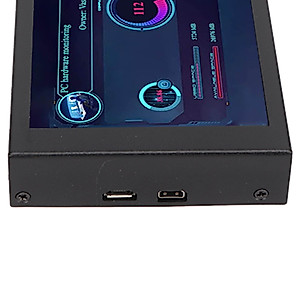 IPS USB Mini Screen PC CPU HDD Data Monitor, 7.9 Inch CPU Hardware Temperature Monitor External Expansion Display for PC ARGB Computer Case Secondary Screen