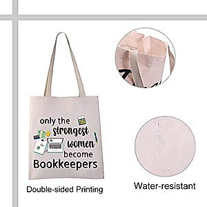 VAMSII Bookkeeper Gifts for Women Bookkeeping Gifts Tote Bag Bookkeeper Appreciation Gifts Accounting Student Gifts (Tote Bag)
