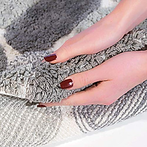 Chesapeake Pebbles 2 Piece Bath Rug Set, 21 in x 34 in&24 in x 40 in, Grey