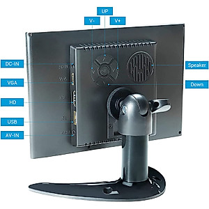 ELECROW Small Monitor 7 Inch Mini Monitor LCD Screen 1024x600 Compatible with PC Laptop CCTV Gaming Console