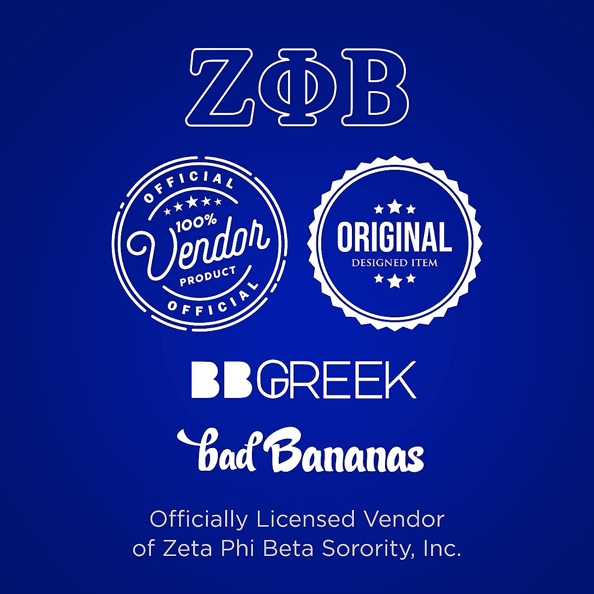 BBGreek Zeta Phi Beta Sorority Paraphernalia - Finer - College School Backpack, Book Bag - Official Vendor