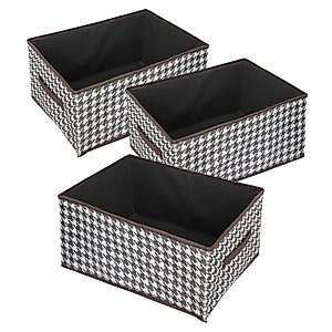 Telycummy Pack of 3 Large Capacity Storage Bins Closet Organizer System Sturdy Foldable Storage Boxes for Organizing Clothing,Sheets,Toys,Shelves Basket Storage Bin With Handles