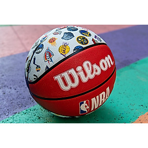 WILSON NBA All Team Basketball - Size 7-29.5", Red, White & Blue