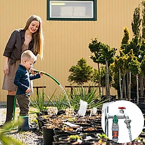 Jaczora 4PCS Red Outdoor Faucet Wheel Handle, Cast Steel Faucet Round Wheel Handle Rustproof Valve Replacement Parts for Garden Spigot