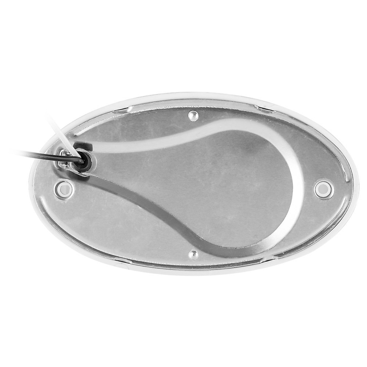 Lumitronics RV 12V LED Oval Porch Utility Light - Clear & Amber Lenses - for Motorhomes, Campers, Trailers, 5th Wheels (White)