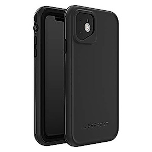 LifeProof iPhone 11 FRĒ Series Case - BLACK, waterproof IP68, built-in screen protector, port cover protection
