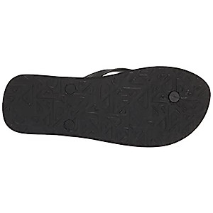 Quiksilver Men's Molokai Recycled 3 Point Sandal Flip Flop, Black/Blue/Black, 7