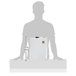 U Brands Contempo Magnetic Dry Erase Board, 11 x 14 Inches, White Frame