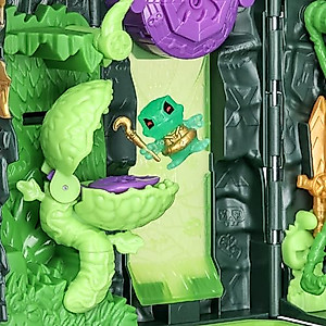 Treasure X Lost Lands Skull Island Swamp Tower Micro Playset, 15 Levels of Adventure. Survive The Traps and Discover 2 Micro Sized Action Figures. Will You Find Real Gold Dipped Treasure?
