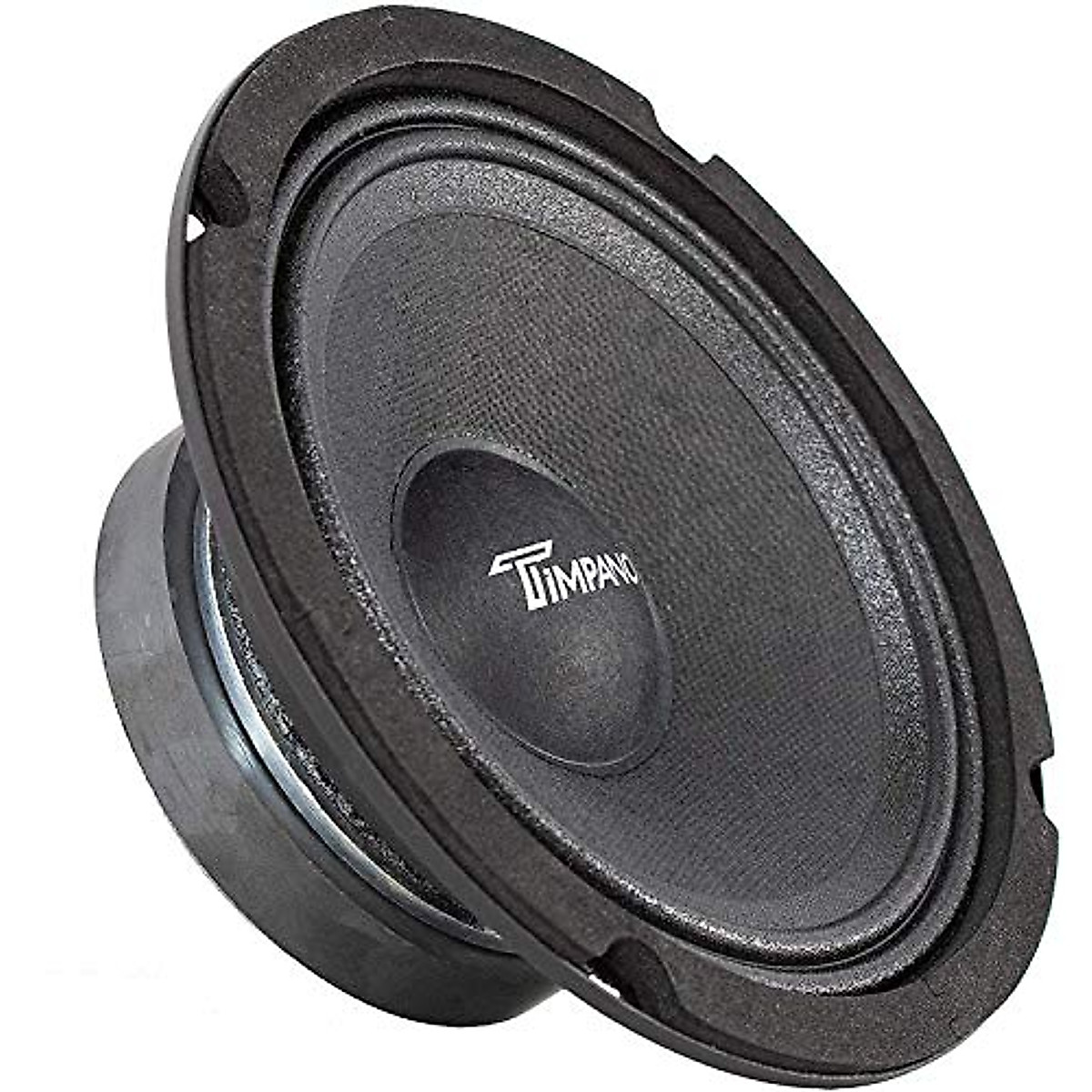 Timpano 6.5 Inch Midrange Speaker TPT-M6-8, 200 Watts Max Power, 70 Watts RMS, 8 Ohm Mid Range Loudspeaker, OEM Replacement Car Speaker (Pair)