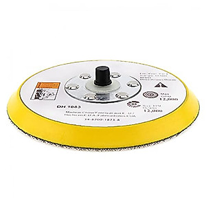 YAKAMOZ 2PCS 5 Inch Dual Action Backing Plate with 5/16"-24 M8 Thread for Car Polisher Air Sander Hook and Loop Fastener Flexible Polishing Backing Plates Buffer Sanding Pad