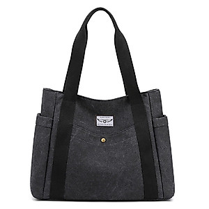 Tote Bag for Women Canvas Totes Purse Shoulder Handbag Top Handle Work Bags for Daily Leisure Shopping