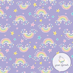 i Play Girls Reusable Absorbent Baby Swim Diapers Violet Rainbows 4T