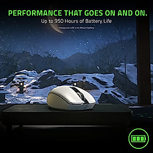 Razer Orochi V2 Mobile Wireless Gaming Mouse: Ultra Lightweight - 2 Wireless Modes - Up to 950hrs Battery Life - Mechanical Mouse Switches - 5G Advanced 18K DPI Optical Sensor - White (Renewed)