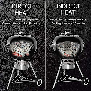 Stanbroil Charcoal Grill Basket Holders - Set of 2 Stainless Steel BBQ Grilling Accessories Replacement for Weber 22" and 26" Charcoal Grills