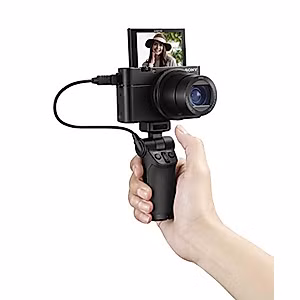 Sony DSCRX100M5A Camera Vlogger Bundle: RX100 VA Cyber Shot Compact Digital Camera with Fast 0.05 AF, 24fps, Wide Coverage & 24-70mm Zoom - 4K HD Video Recording - Vct Camera / Selfie Grip - Black