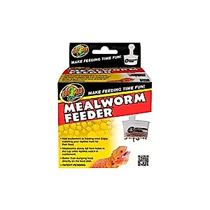 Zoo Med Hanging Mealworm Feeder, 1.75" H X 3" D