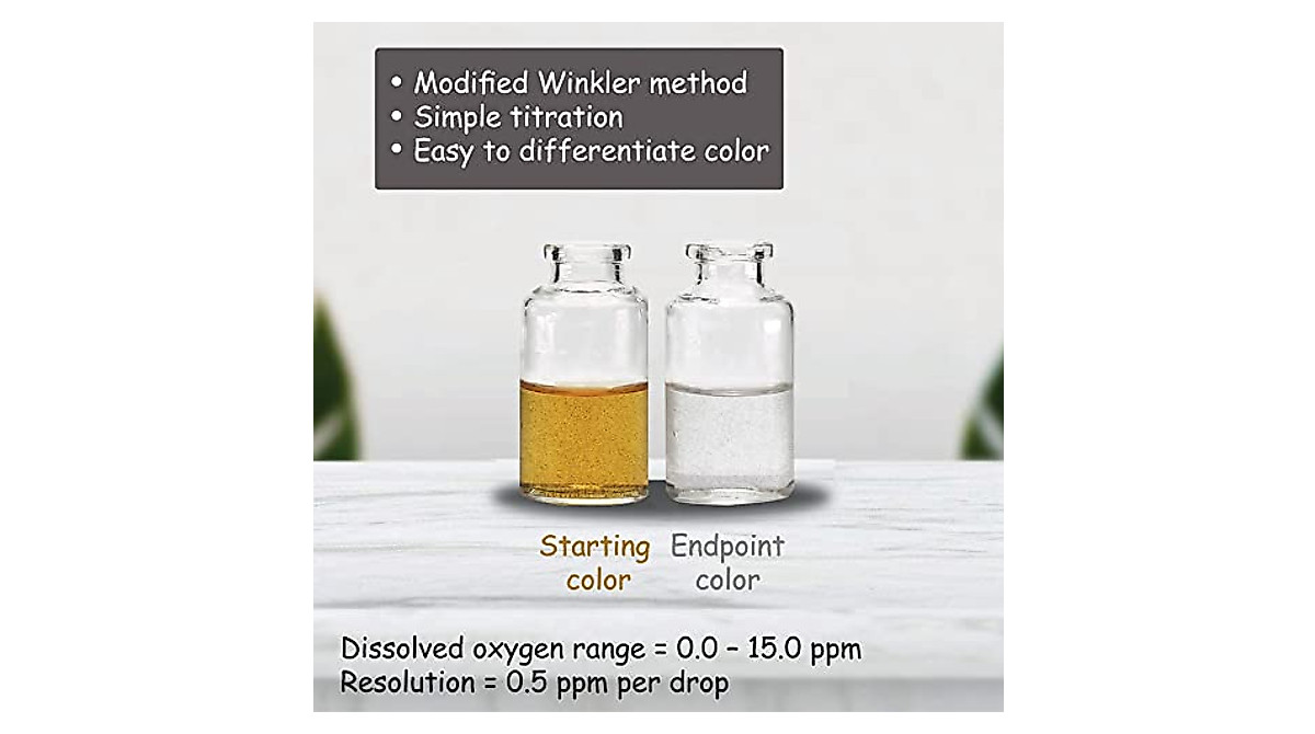 Monitor Dissolved Oxygen Test Kit - 50 Accurate Tests