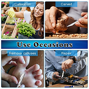 40 Pieces Scalpel Blades #11 Scalpels Surgical Sterile Blades with 2PCS #3 Handles & Storage Box,Individually Wrapped High Carbon Steel Blades for Sculpting, Cutting,Crafts & More