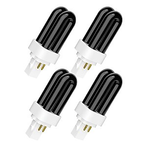 Dichroma 41050 7W Replacement Bulbs Compatible with Dynatrap DT1260 DT1050 DT1100 DT1210 DT1250 1/2 Acre Insect and Mosquito Trap Light, 4 Pack